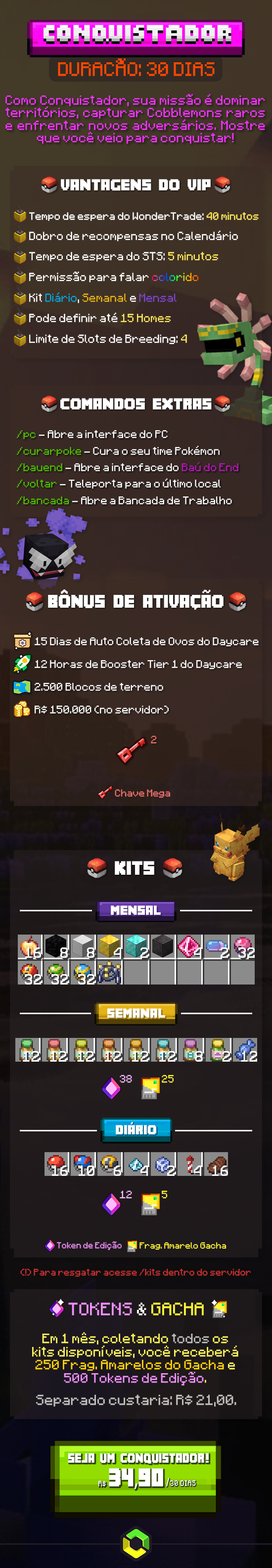 Cobblemon Brasil | Planos VIP