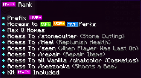 Wild Hunt SMP Store | MVP+ Rank